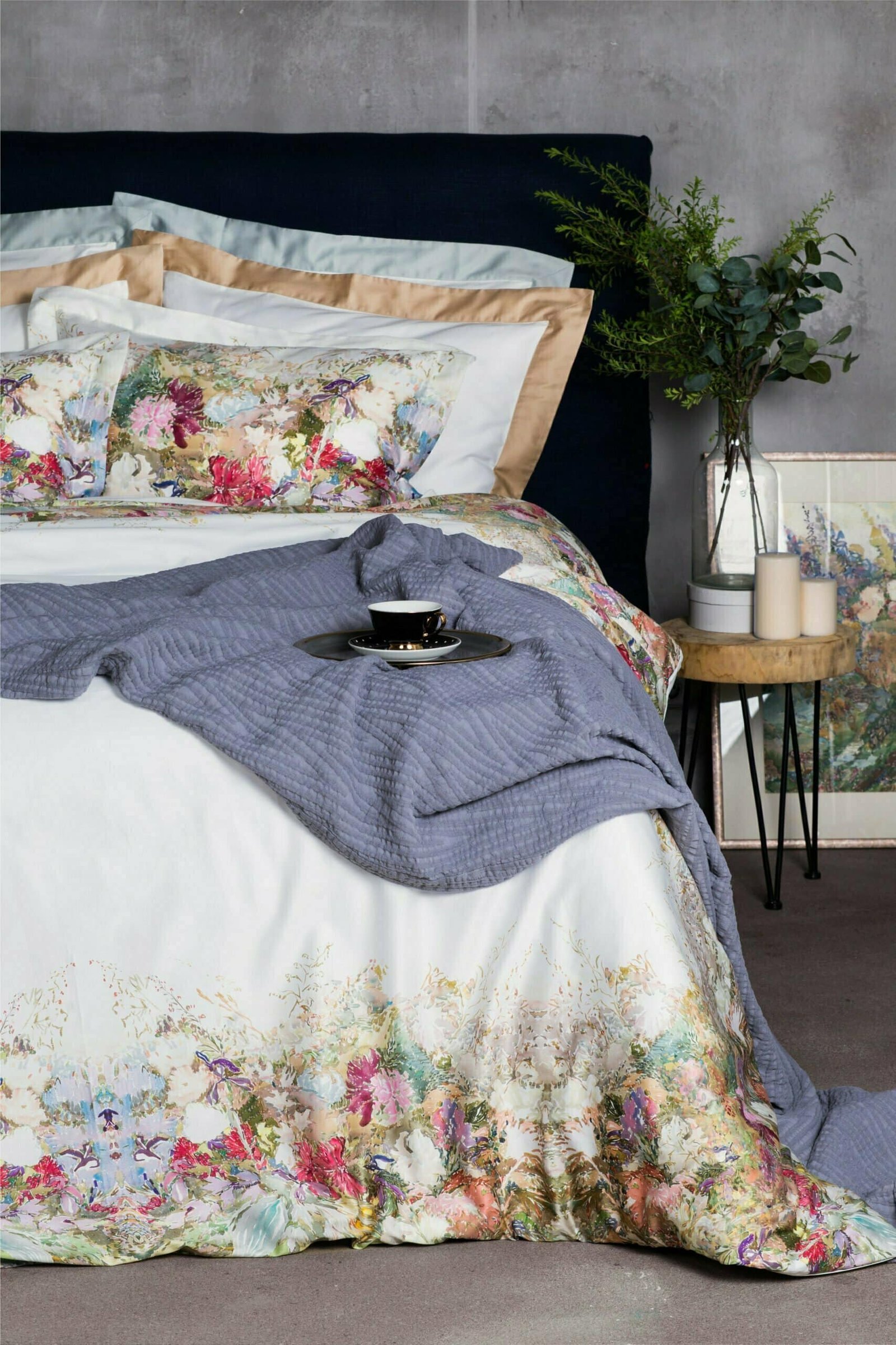 Sateen bed linen set Meadow - DecoFlux